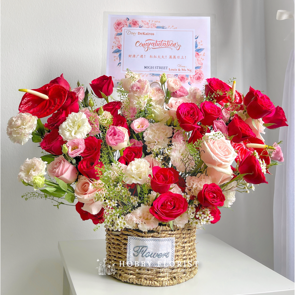 Bella | Flower Basket | Flower Delivery Kuala Lumpur - Hobby Florist KL