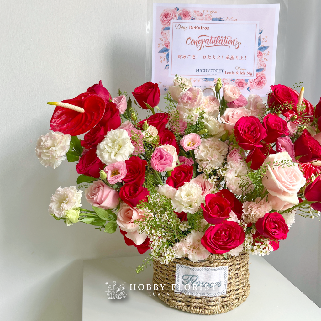 Bella | Flower Basket | Flower Delivery Kuala Lumpur - Hobby Florist KL