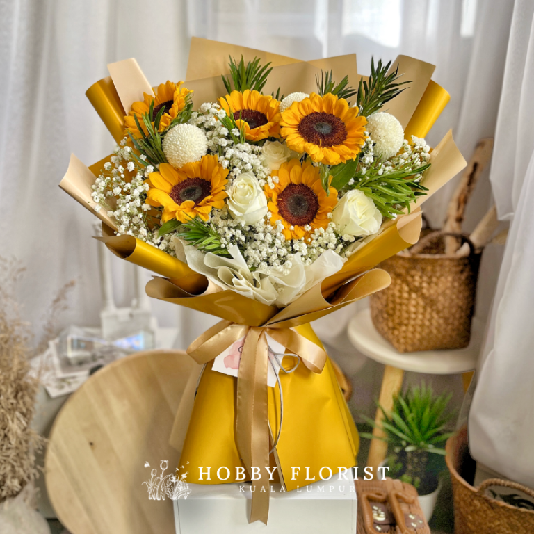 Marley | Elegant Sunflower Bouquet Malaysia - Hobby Florist KL
