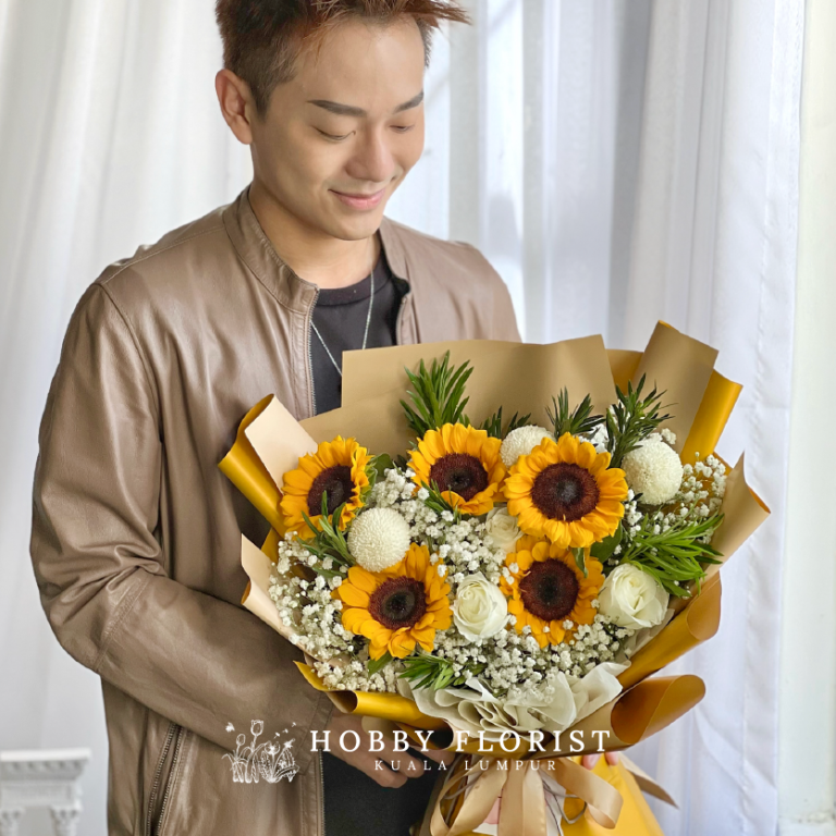 Marley | Elegant Sunflower Bouquet Malaysia - Hobby Florist KL