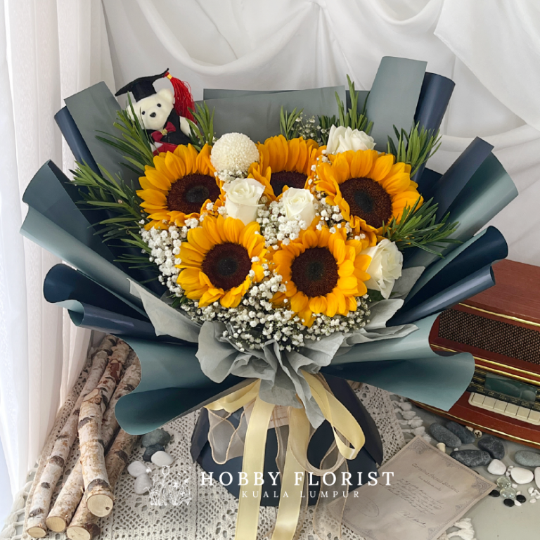 Marley | Elegant Sunflower Bouquet Malaysia - Hobby Florist KL