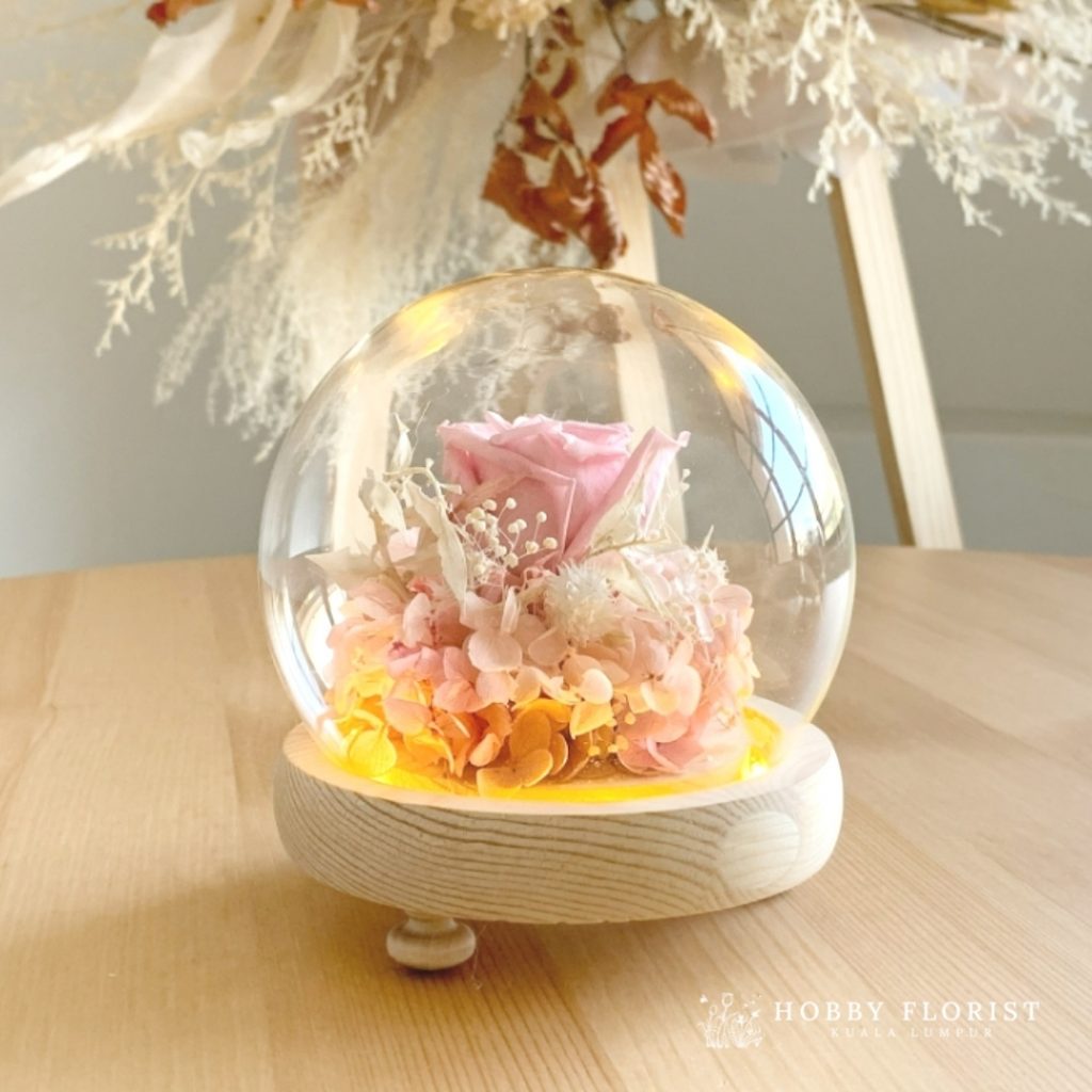 Andrea | Preserved Flower Glass Dome | Flower Delivery Kuala Lumpur ...