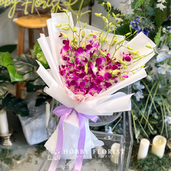 Anisa | Orchid Bouquet | Flower Delivery Kuala Lumpur - Hobby Florist KL