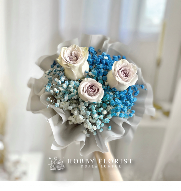 Ocean | Rose Bouquet | Flower Delivery Kuala Lumpur - Hobby Florist KL