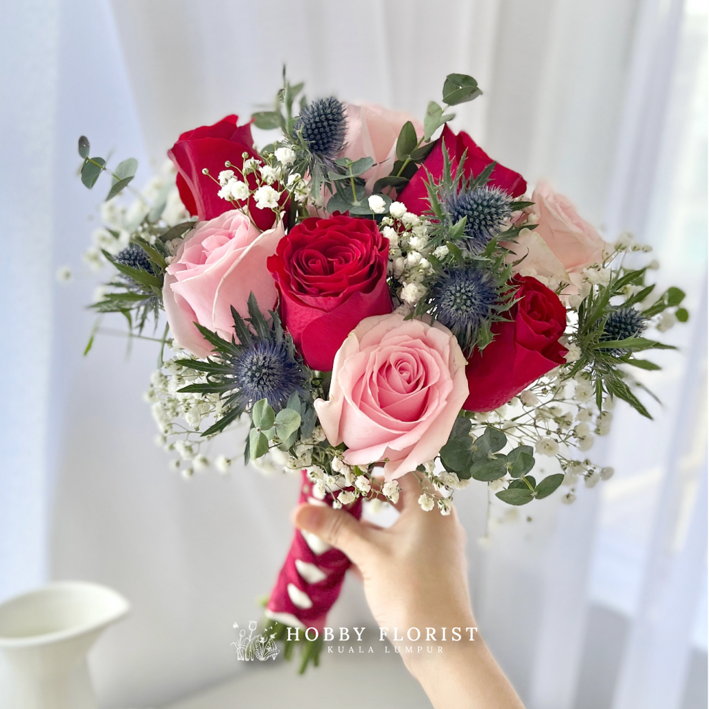 Scarlett, The Bridal Bouquet | Flower Delivery Malaysia - Hobby Florist KL