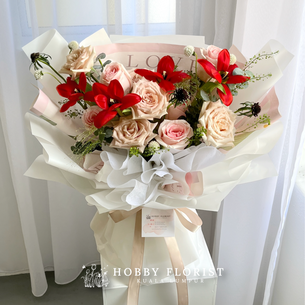 Keeya | Tulip & Rose | Flower Delivery Kuala Lumpur - Hobby Florist KL