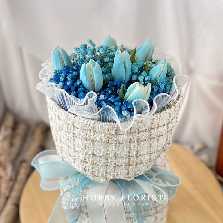 Lucas in Chanel | Rose Chanel Bouquet | Delivery KL - Hobby Florist KL